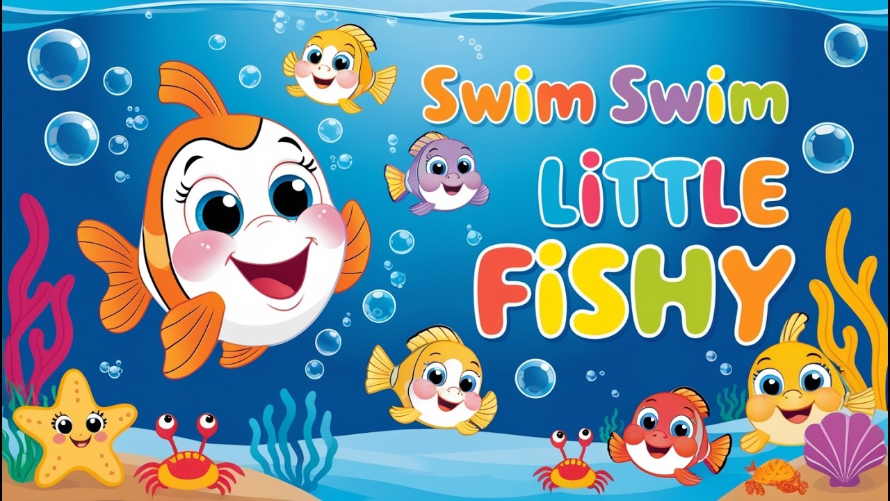 SWIM, SWIM LITTLE FISHY RHYMES FOR KIDS, ENGLISH RHYMES FOR KIDS, KIDS ...