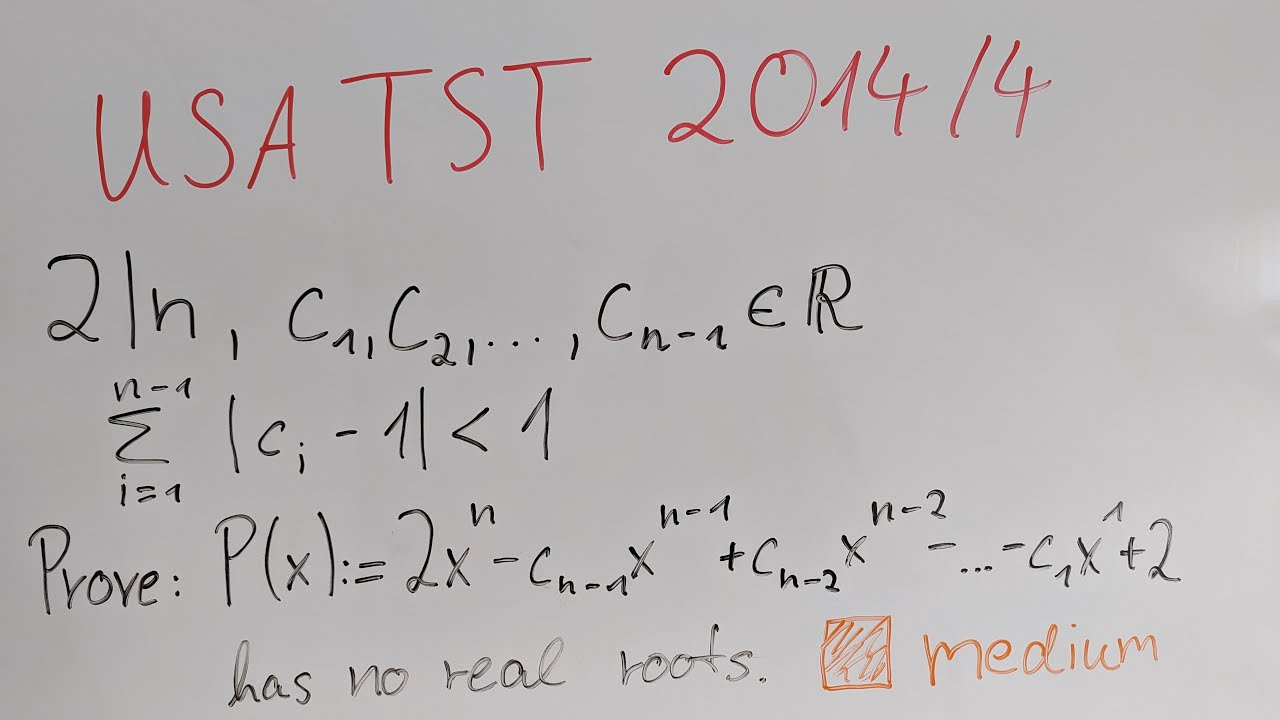 A polynomial with no real roots - YouTube