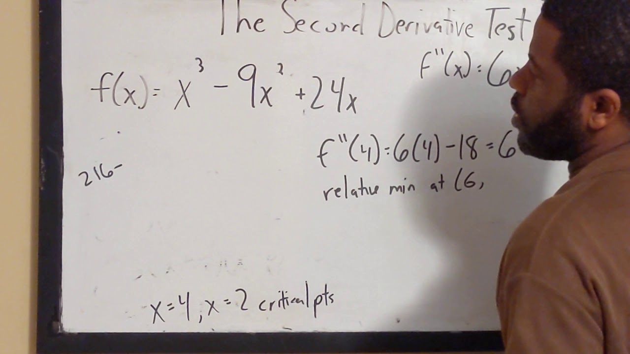 Second Derivative Test Ex 2 - YouTube