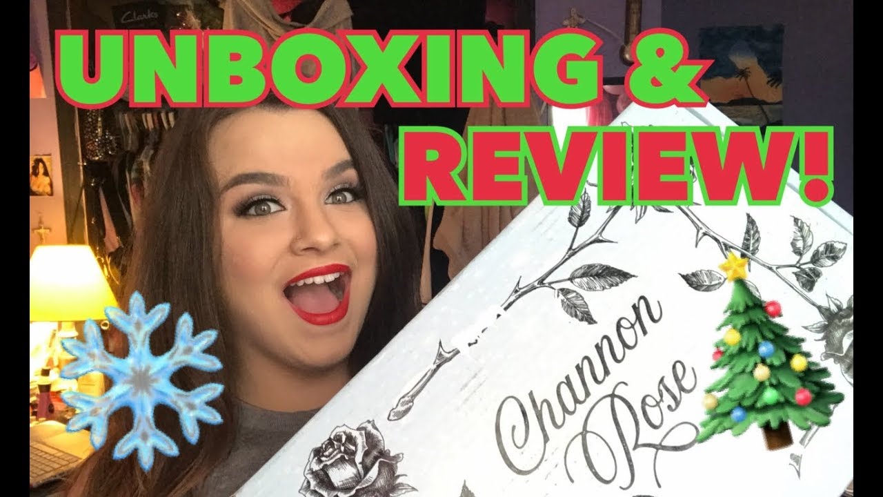 CHANNON ROSE DECEMBER VLOGBOX UNBOXING + REVIEW! 2017 - YouTube