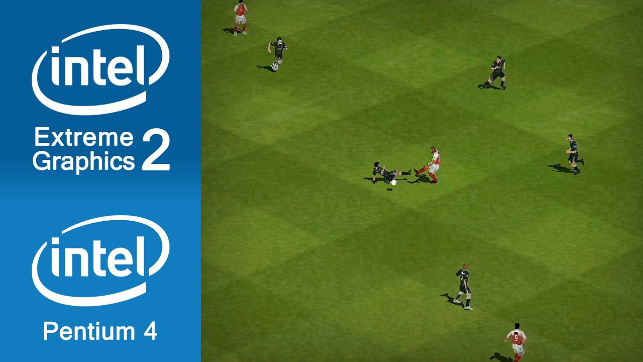 FIFA 2005 Gameplay Intel Extreme Graphics 2 - YouTube