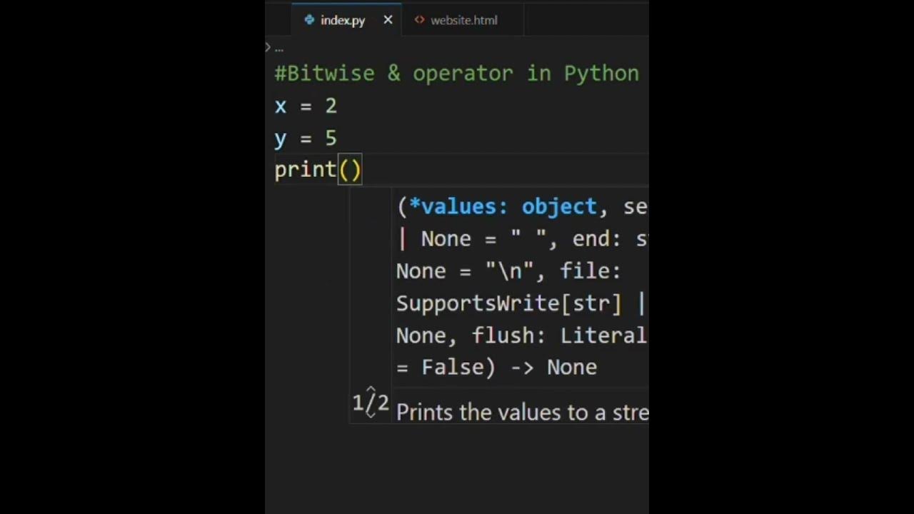 Bitwiseand Operator Working In Python Learnpythonprogramming Coding Python Programminglife 5485