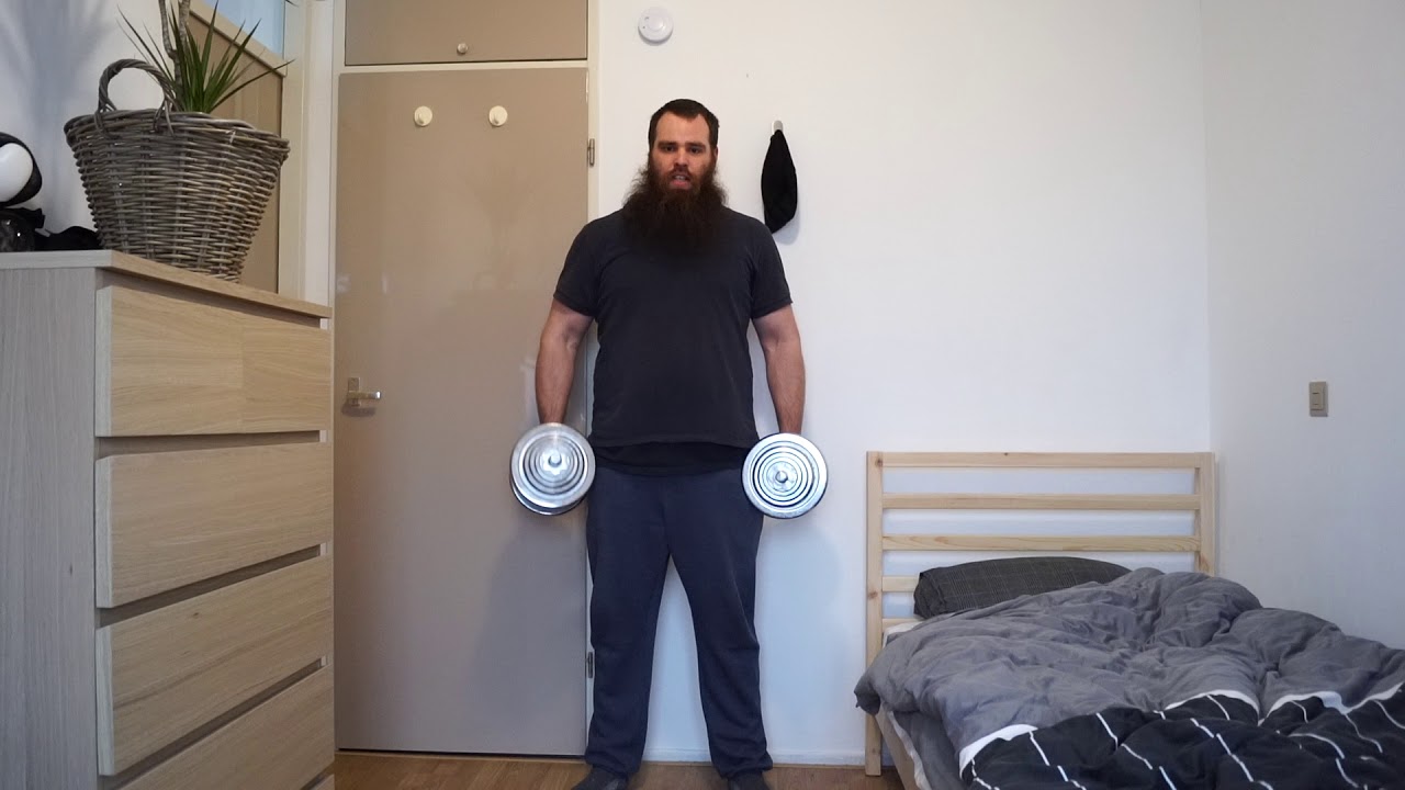 21 kilogram dumbbell curls for 20 reps - YouTube