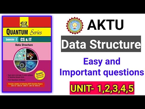 Data Structure AKTU Important Questions all unit 1 2 3 4 & 5 - YouTube