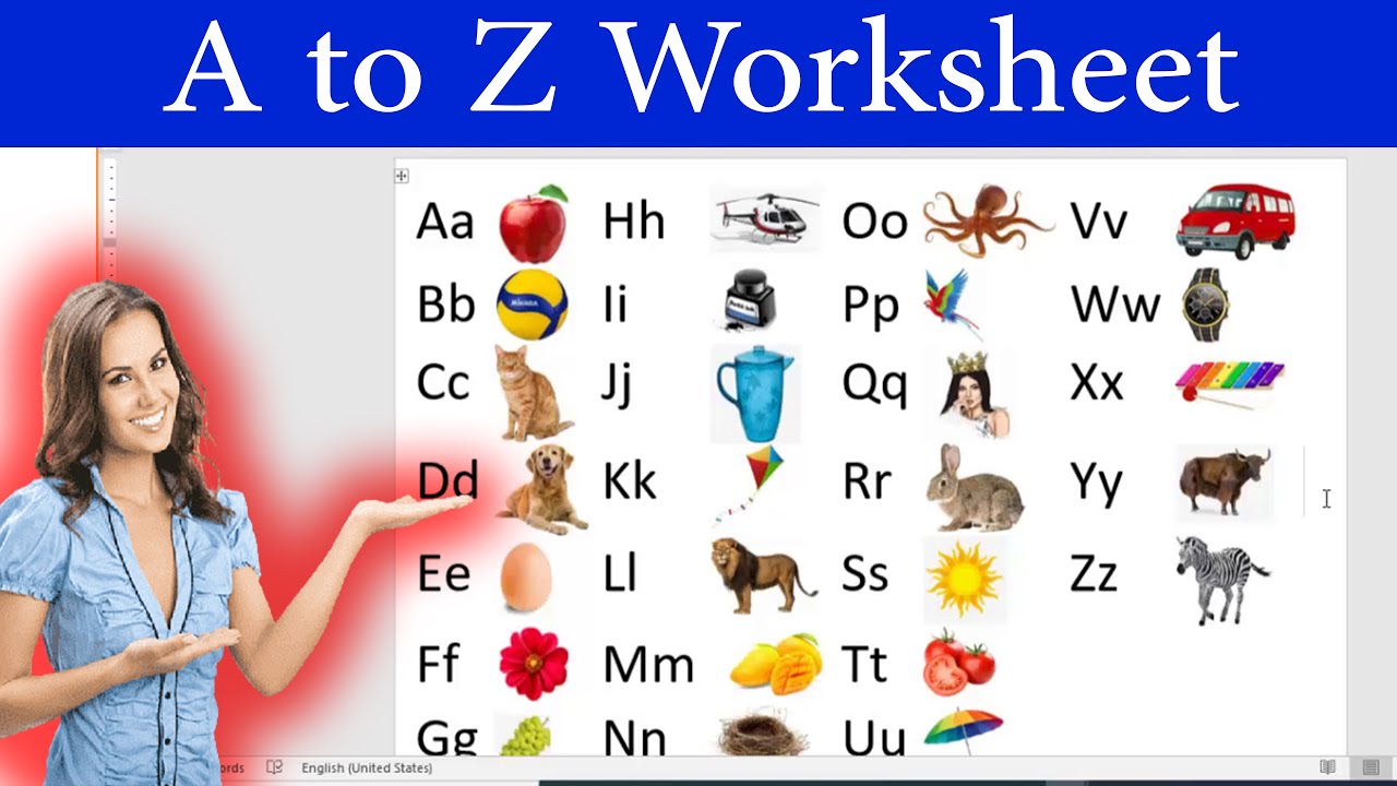 Worksheets for Nursery Class English | English Worksheet for Nursery ...