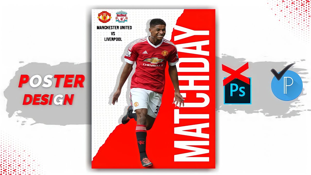 HOW TO MAKE PROFESSIONAL MATCHDAY POSTER USING PIXELLAB | FOOTBALL ...