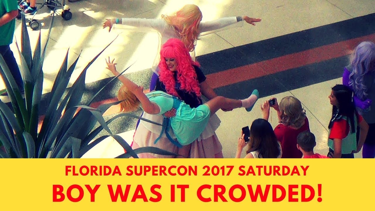 Florida Supercon Comic Con 2017 Saturday: Boy Was It Crowded - YouTube