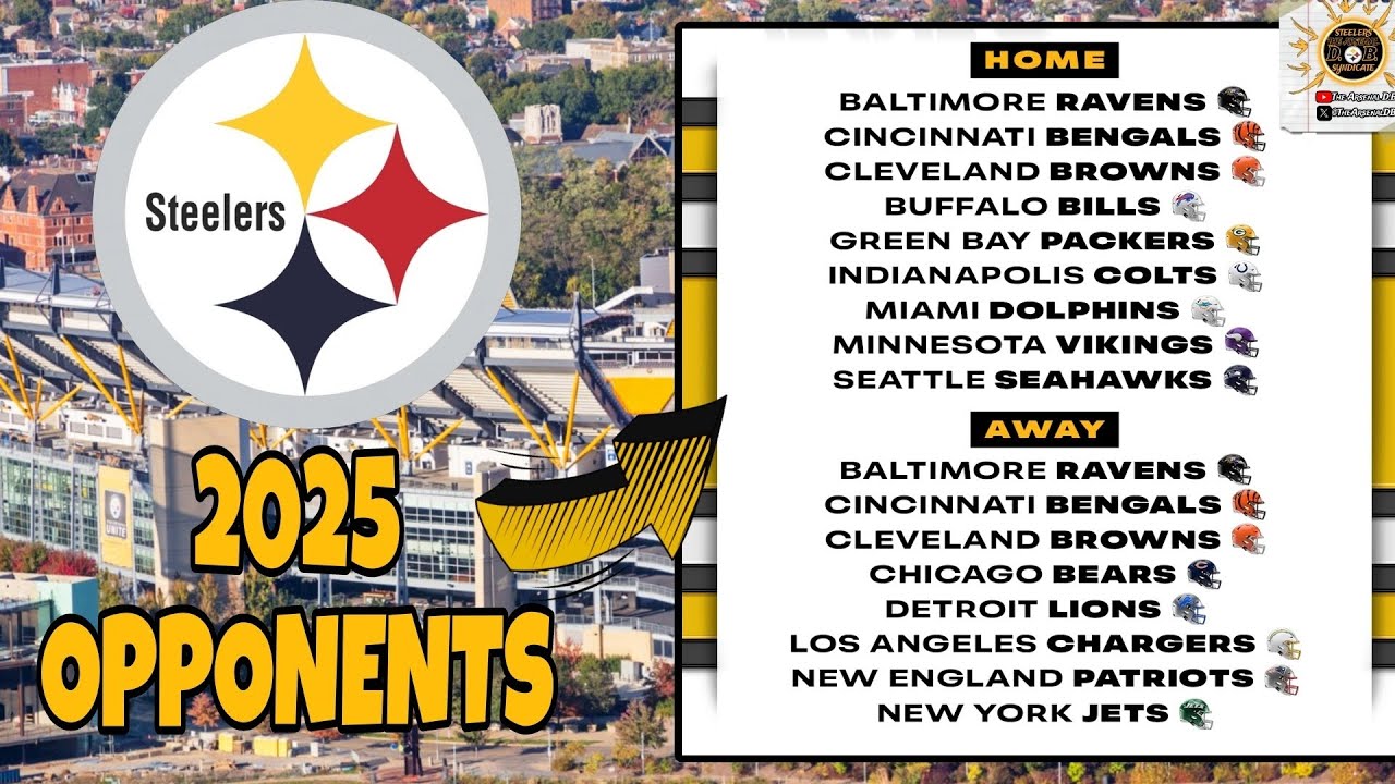 Steelers 2025 Opponents Revealed!!!!!! - YouTube