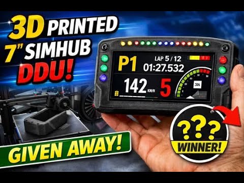 I Designed & 3D Printed a Custom 7” SimHub DDU (FREE Giveaway!) - YouTube