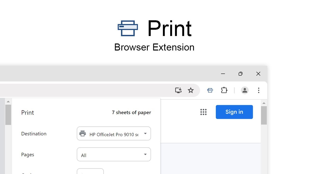 🖨️ Print browser extension | #FREE Customizable Print Icon in Your ...