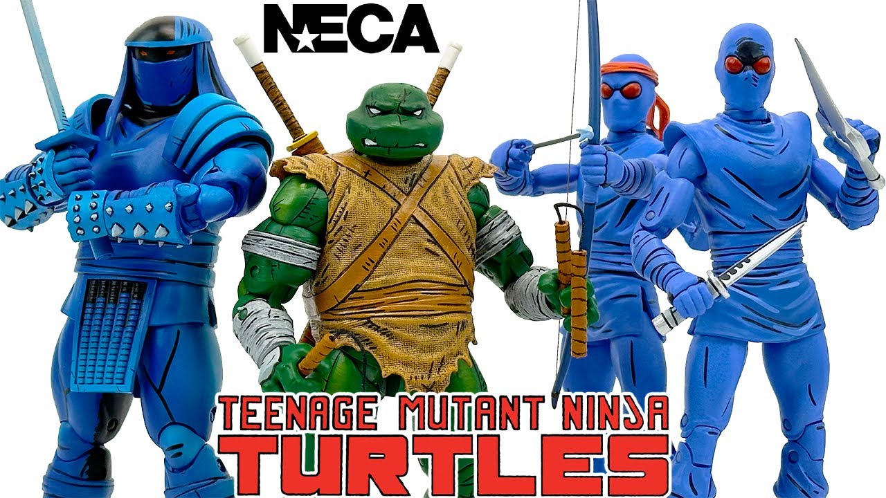 NECA TMNT Mirage Comics Foot Ninja, Foot Enforcer & The Wanderer! - YouTube