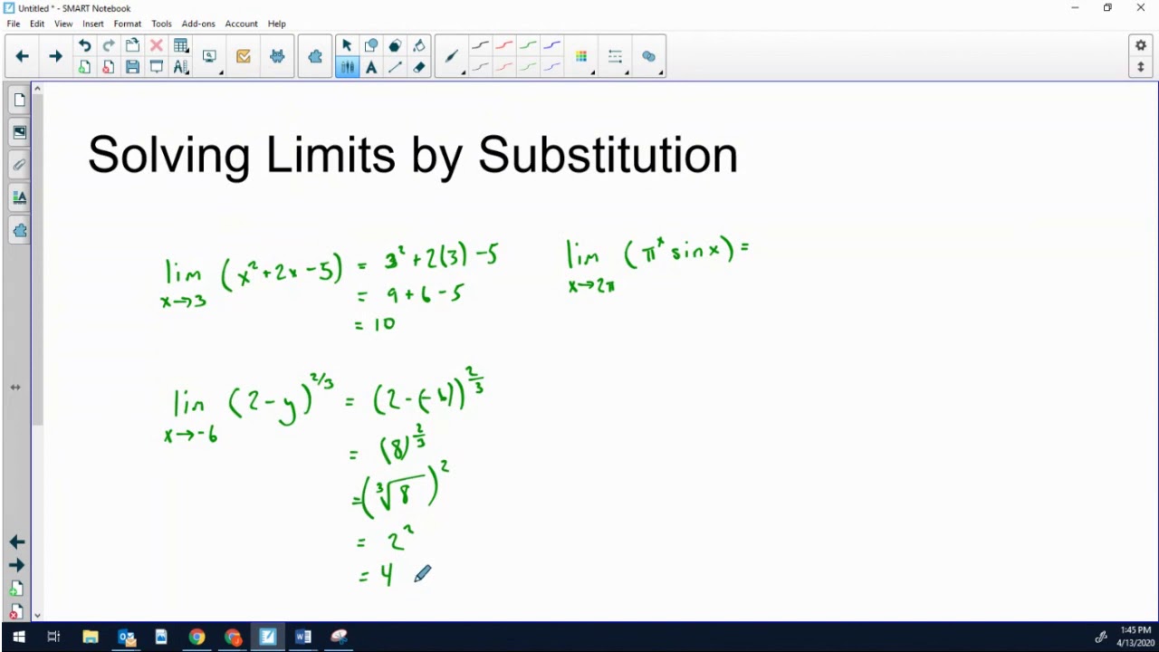 11 3 Solving Limits Using Substitution - YouTube