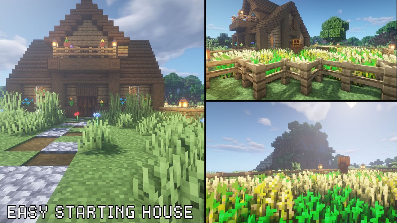Minecraft | How to Build a Simple Survival House | Starter House - YouTube