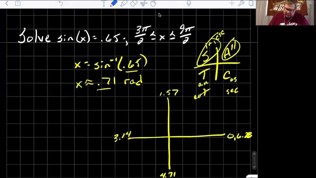 Basic Trig Eq with Constraints Part 2 - YouTube
