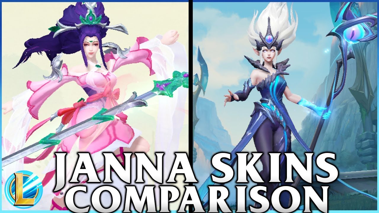 Jann Skins Comparison | Tempest Janna and Sacred Sword Janna | WILD ...