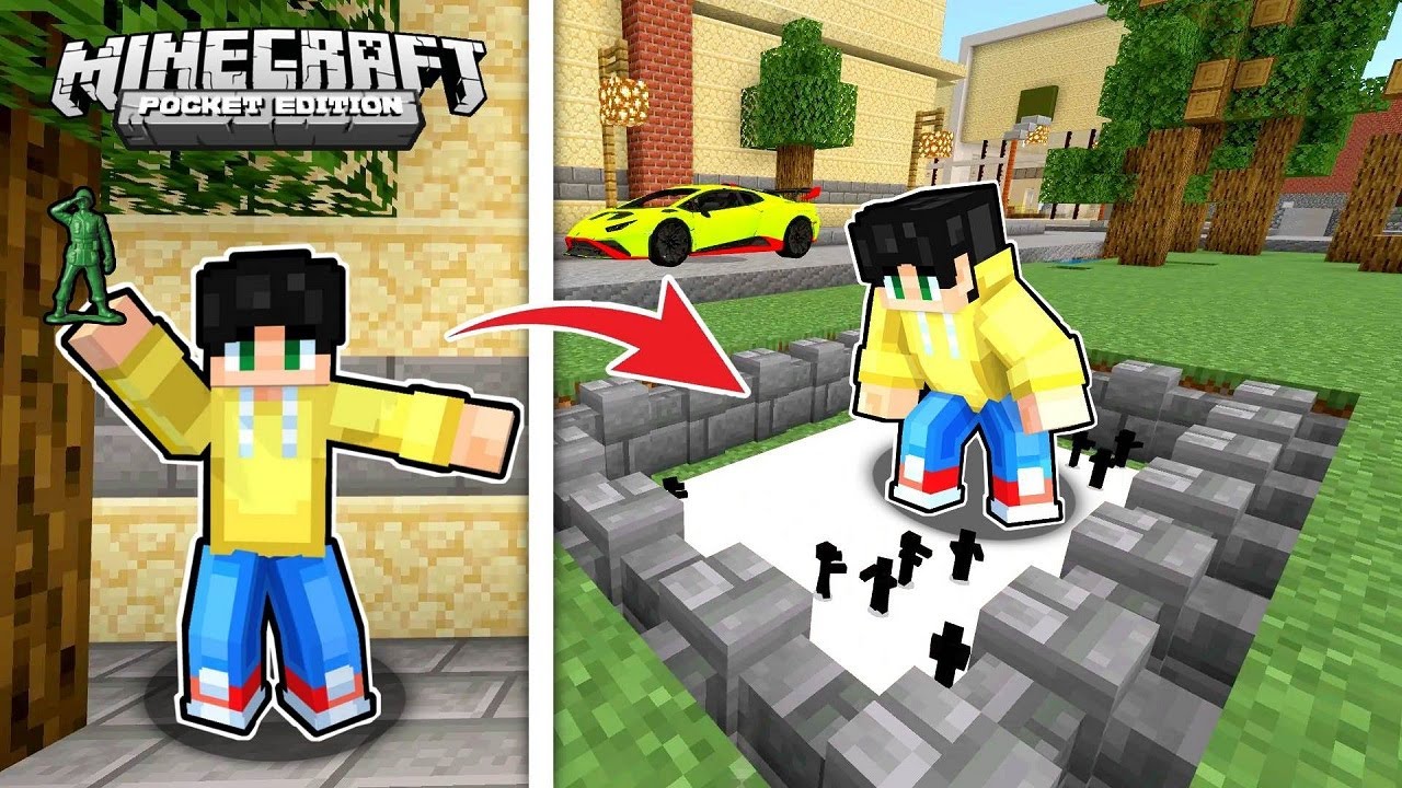 LARUAN na "TOY SOLDIERS" sa Minecraft PE - YouTube