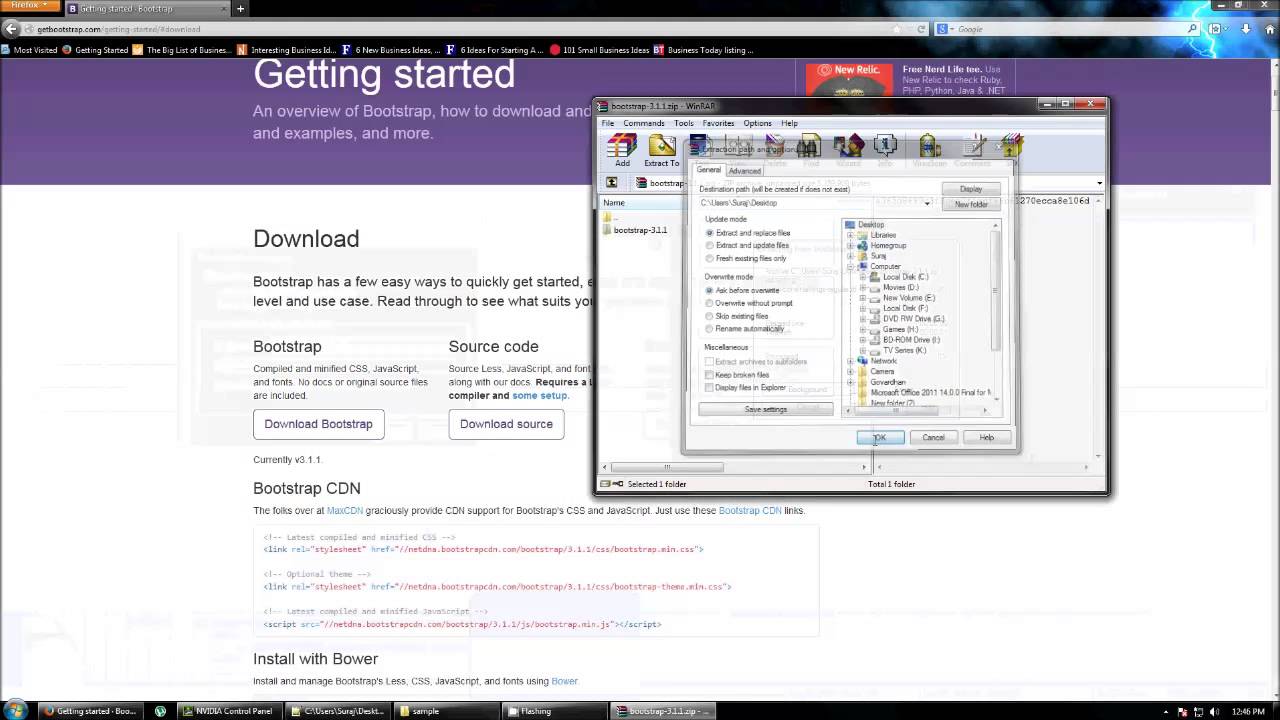Solution to Dropdown problem in twitter bootstrap. - YouTube