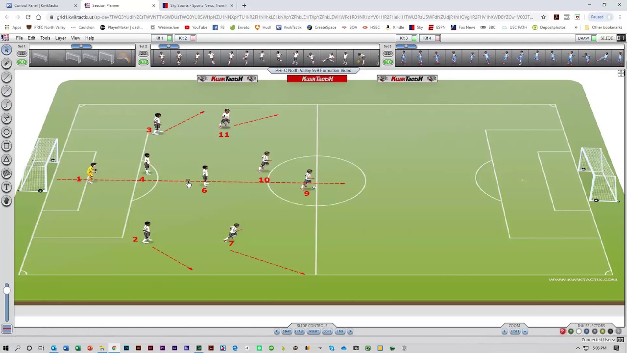 9v9 Formation and Numbering - YouTube