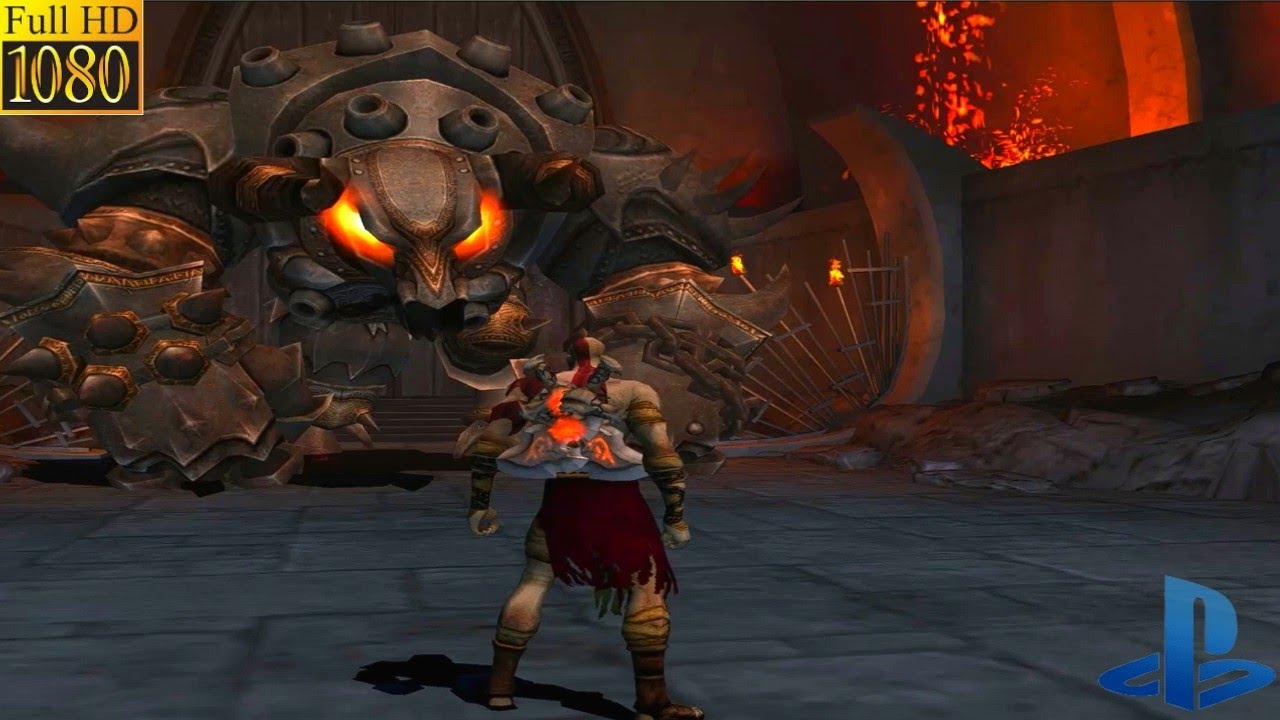 GOD OF WAR - Kratos vs Minotaur ( Boss Fight ) - PS2 FULLHD Gameplay ...
