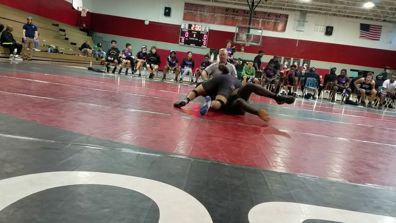 1/25/19 Flanagan vs. South Plantation wrestling Joshua Moise - YouTube