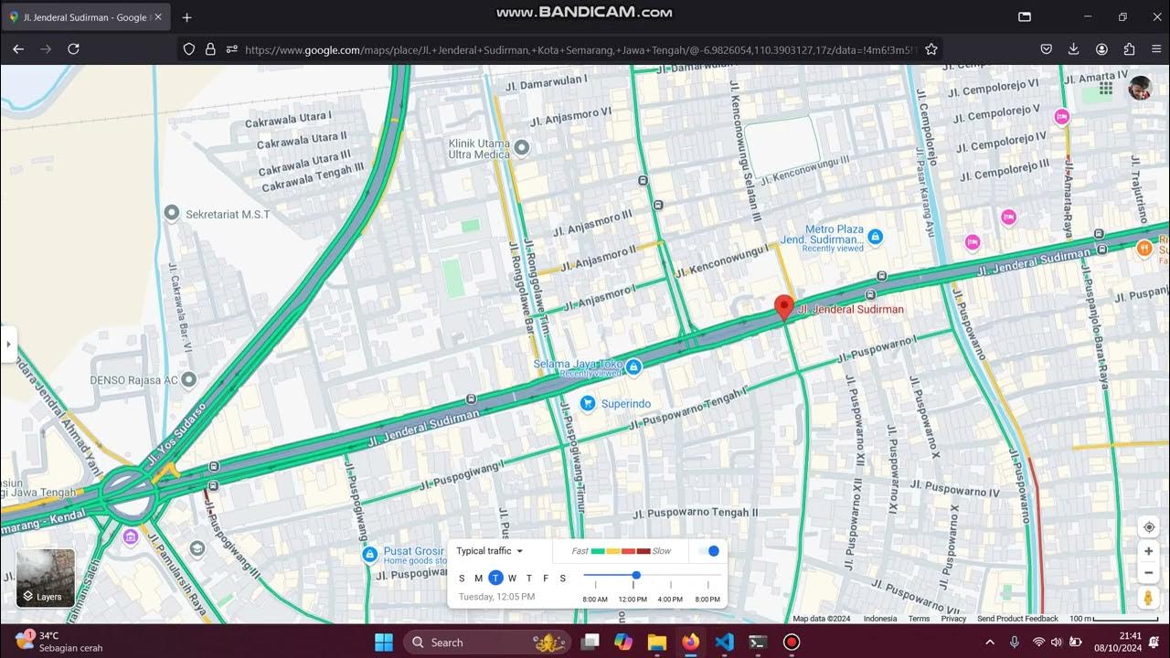 Demo scrapping typical traffic in google maps with selenium - YouTube