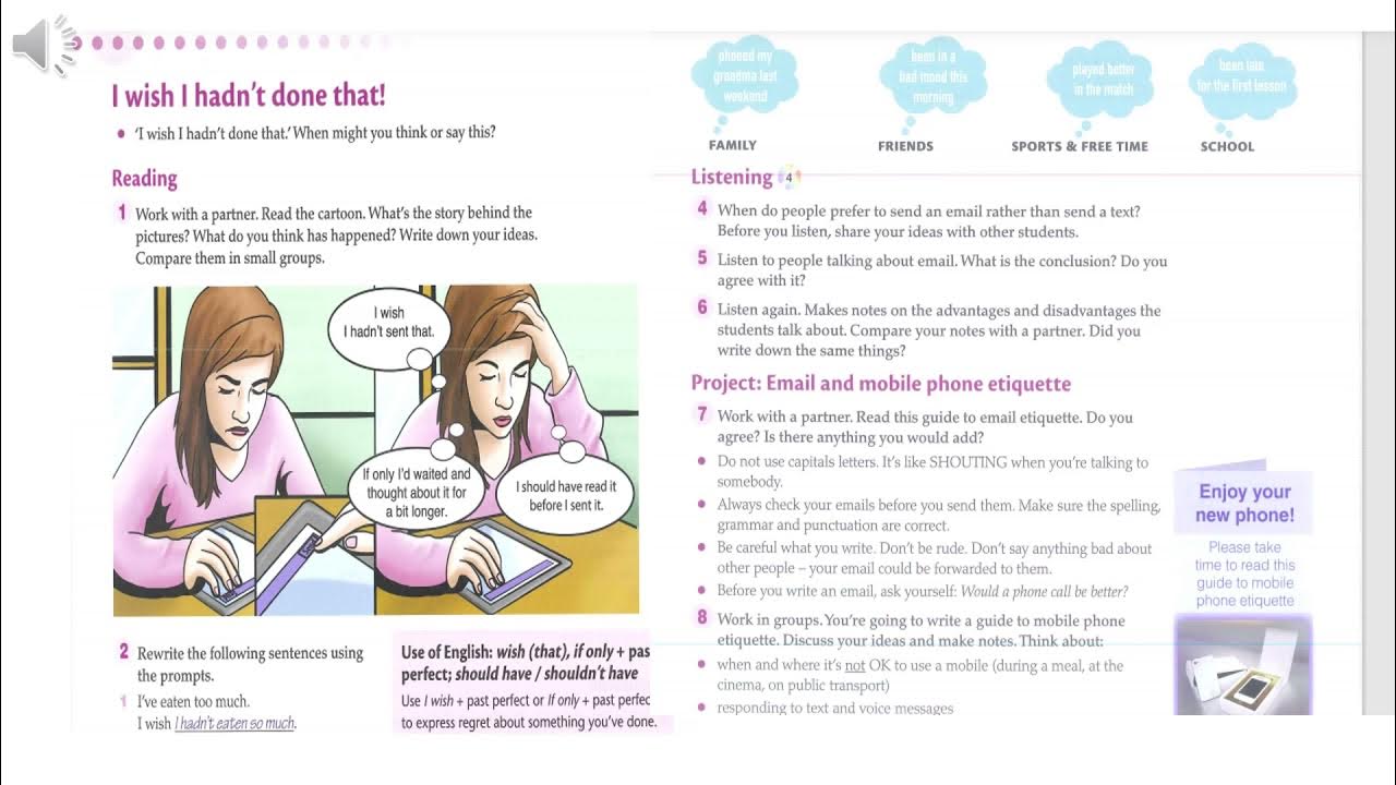 Cambridge Global English ESL Stage 8 Listening (I wish I hadn't done ...