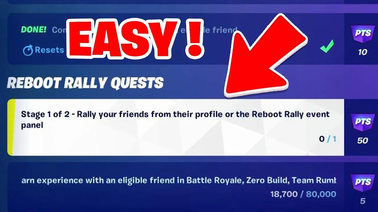 How To Rally your friends from their profile or the Reboot Rally event ...