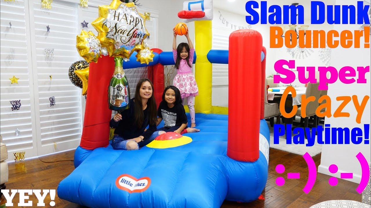 Family Toy Unboxing Channel: Kids' BOUNCER Playtime! Inflatable Bouncer ...