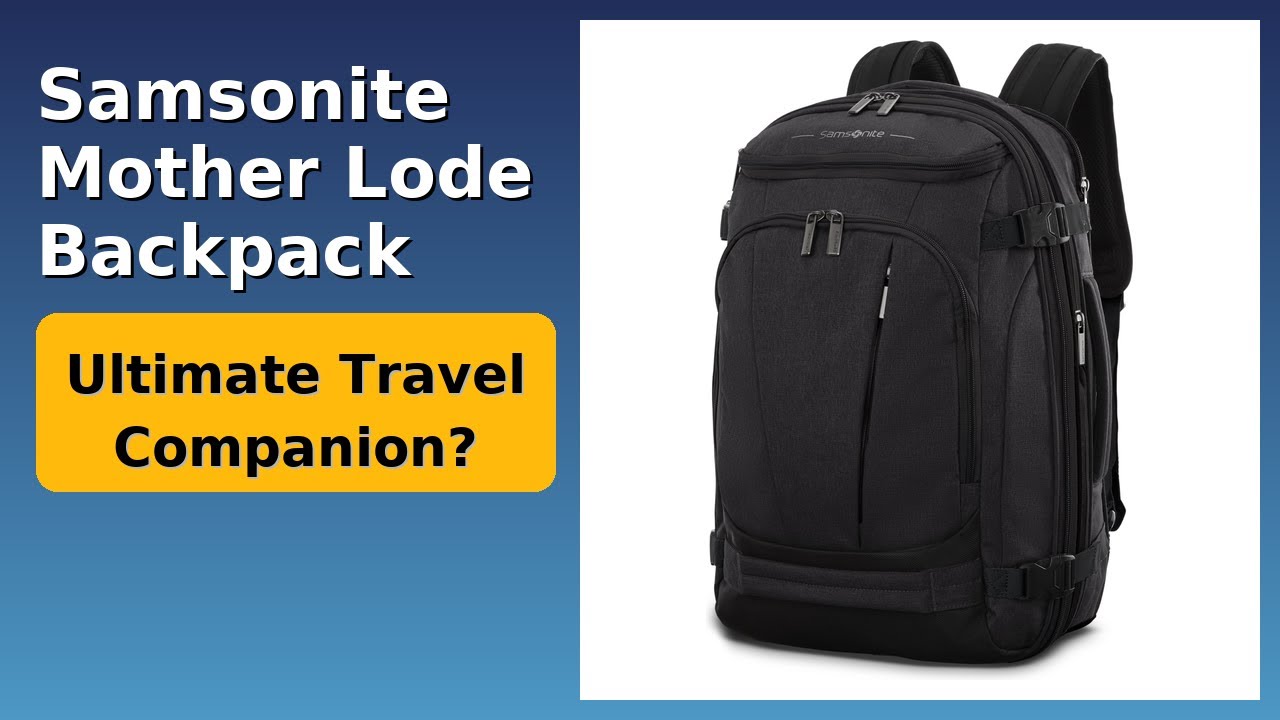 REVIEW (2026): Samsonite Mother Lode Backpack. Features. - YouTube