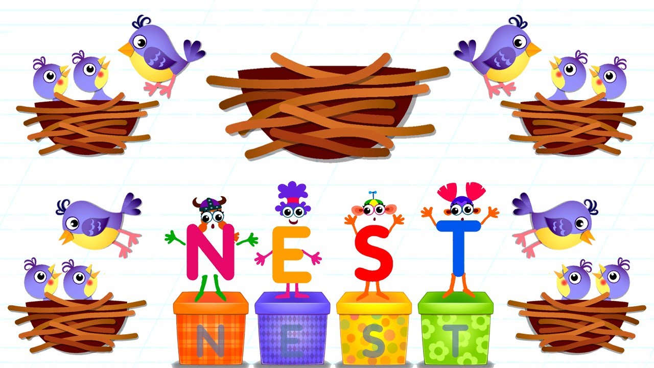 Bini ABC Reading Academy - Letter N - NEST | Bini Bambini Games - YouTube