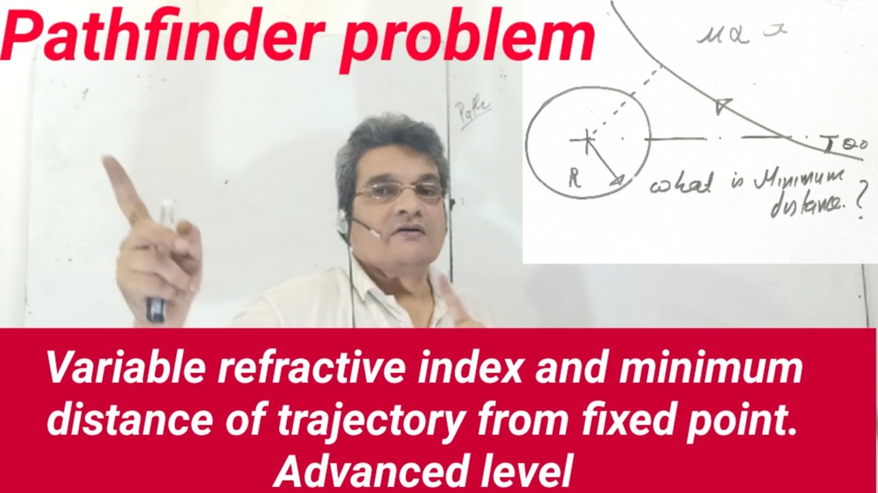 Trajectory of light in variable refractive index. How to solve variable ...