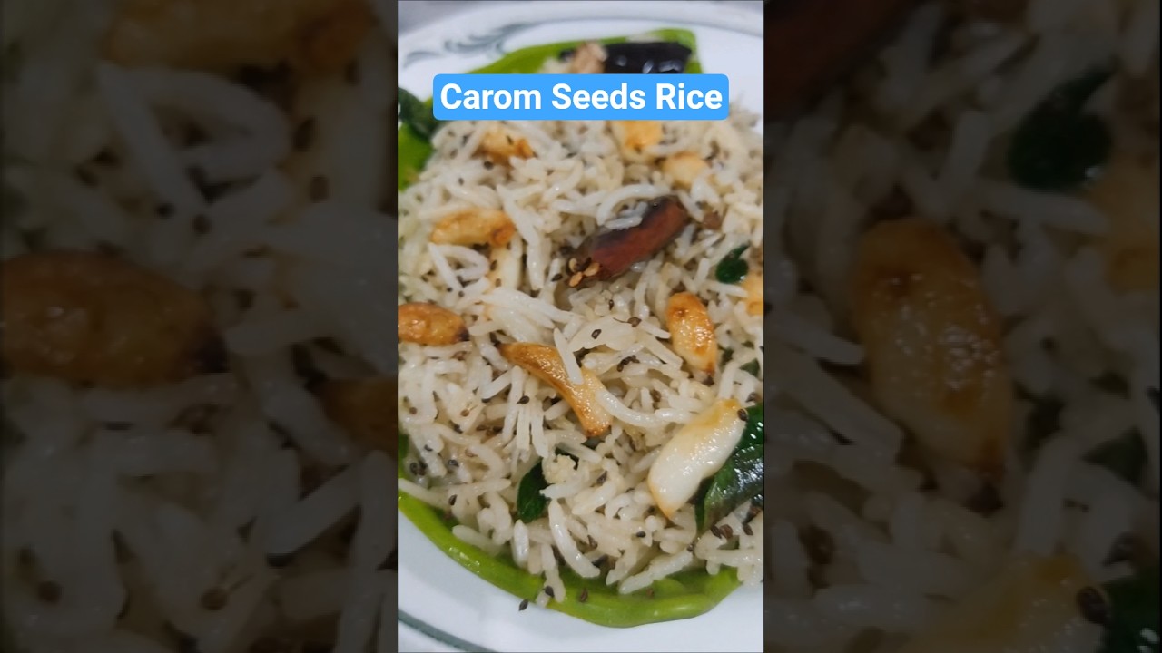 Vamu Annam(Ajwain Rice) R&R Recipes - YouTube