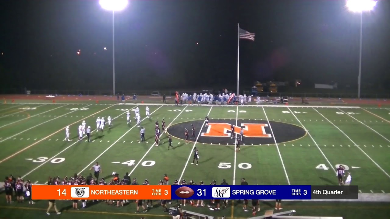 Varsity Football Northeastern Vs. Spring Grove September 18, 2020 - YouTube