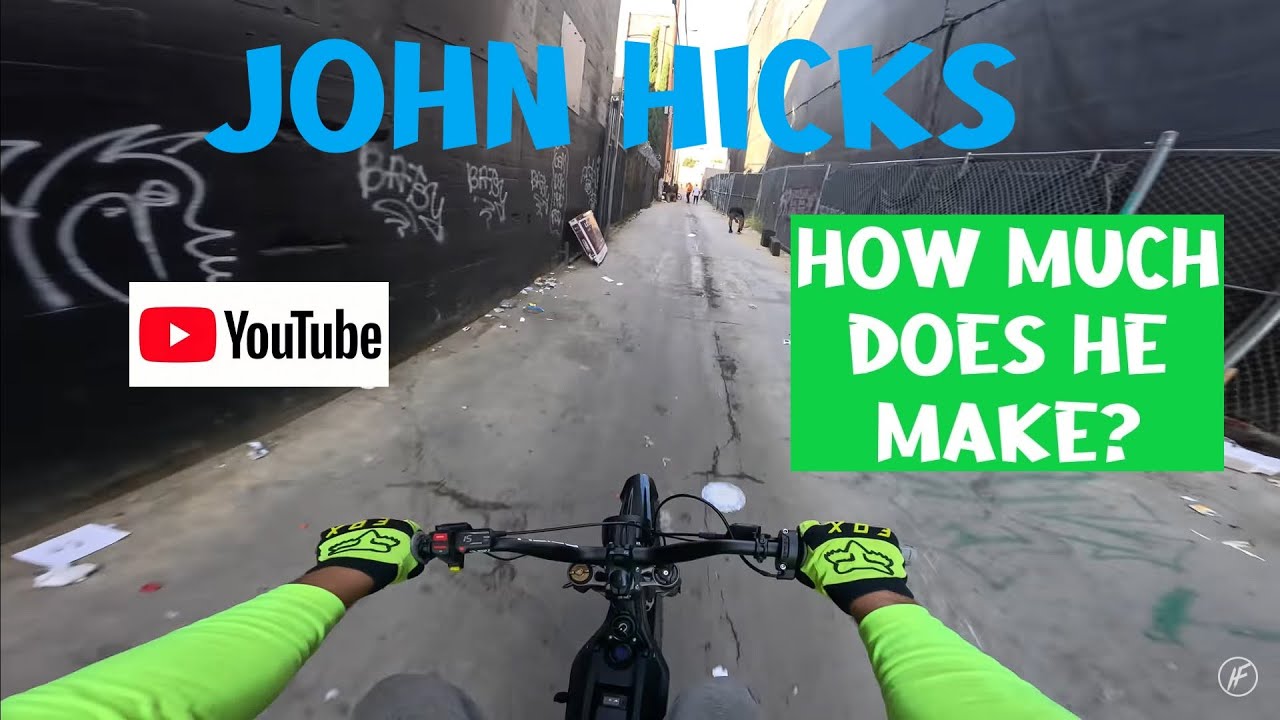 How much does JOHN HICKS make on YouTube from Ads? (SUR RON X ebike ...