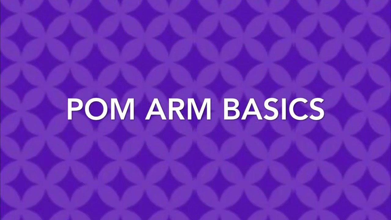 Basic Pom Arm Positions - YouTube