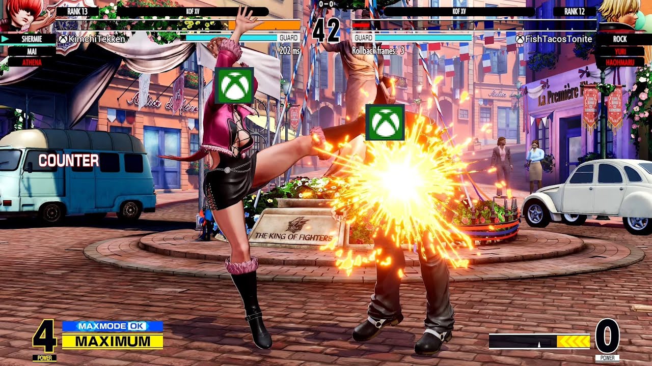 KOF XV Crossplay Open Beta Test Match - Athena, Shermie, Mai (XBOX) vs ...