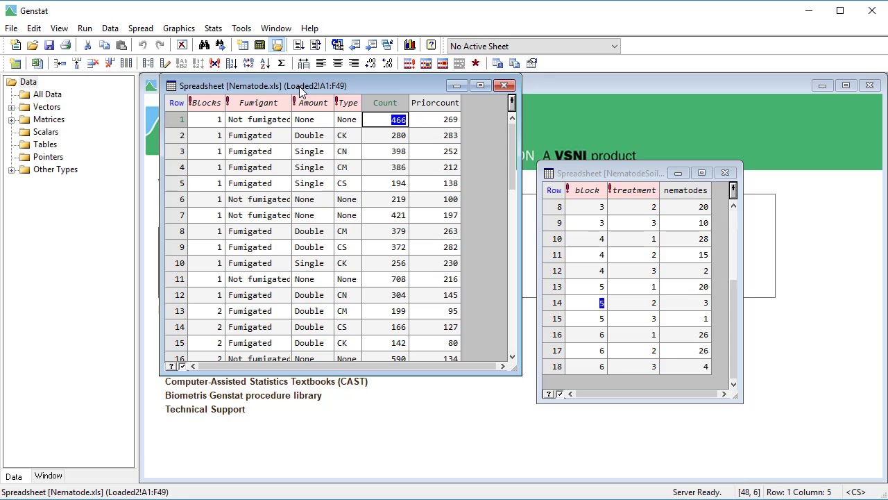 Saving and Exporting Data from Genstat 19th edition - YouTube