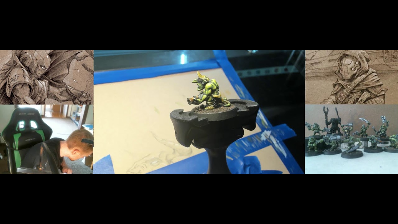 Live Painting Session: Warhammer 40k Runtherd and Gretchin - YouTube