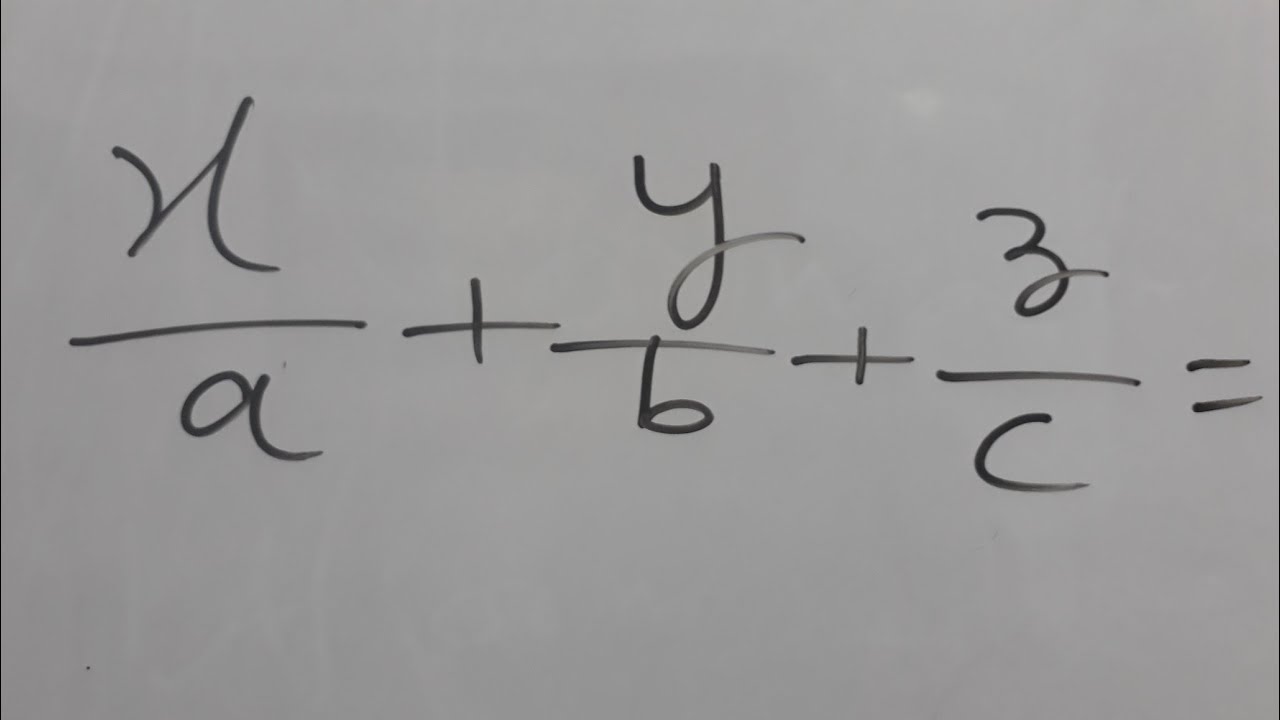 equation of plane intercept form three dimensional 3d class 12 maths ...
