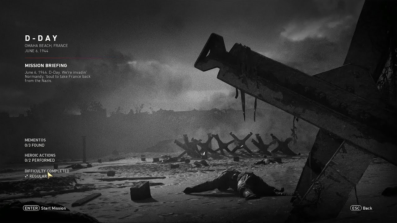 Call Of Duty - World War II - Part 1: The D Day (Complete Walk through ...