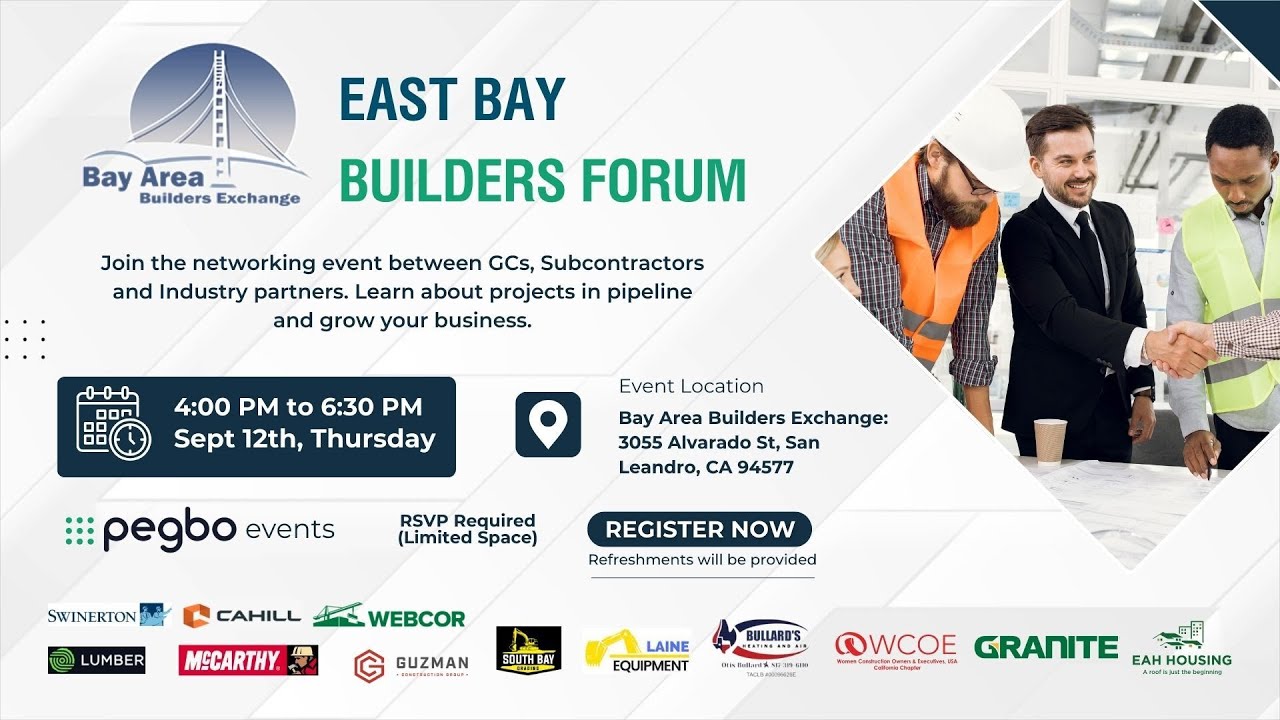 Eat Bay Builders Forum: Bay Area Builders Exchange: In Partnership with ...