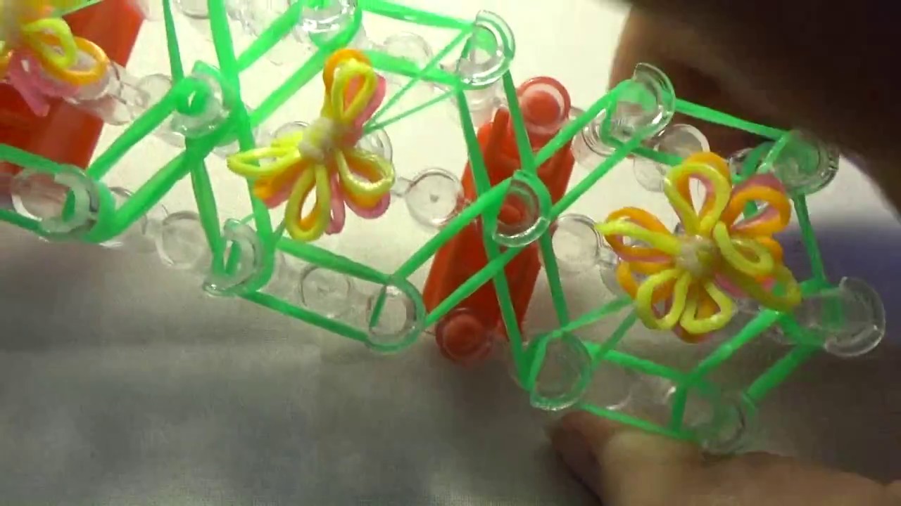 Apyrankė gėlytė iš gumyčių - YouTube