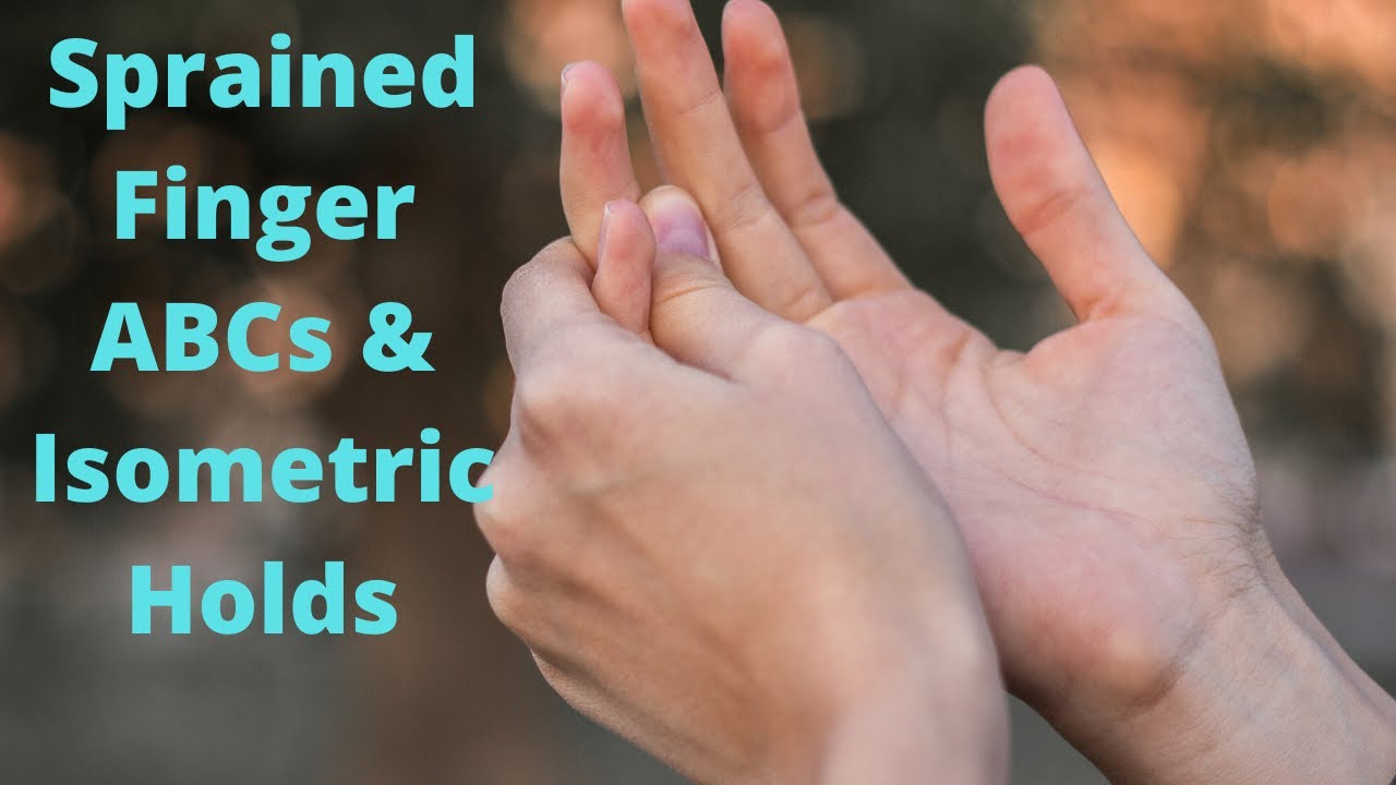 Sprained Finger - Finger ABCs & Isometric Holds in 4 Directions - YouTube