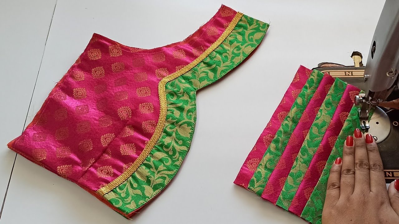 Latest Fashion Blouse Back Design | Back Neck Blouse Design Cutting And ...