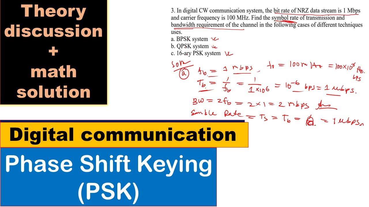 Phase Shift Keying PSK II Bangla lecture - YouTube