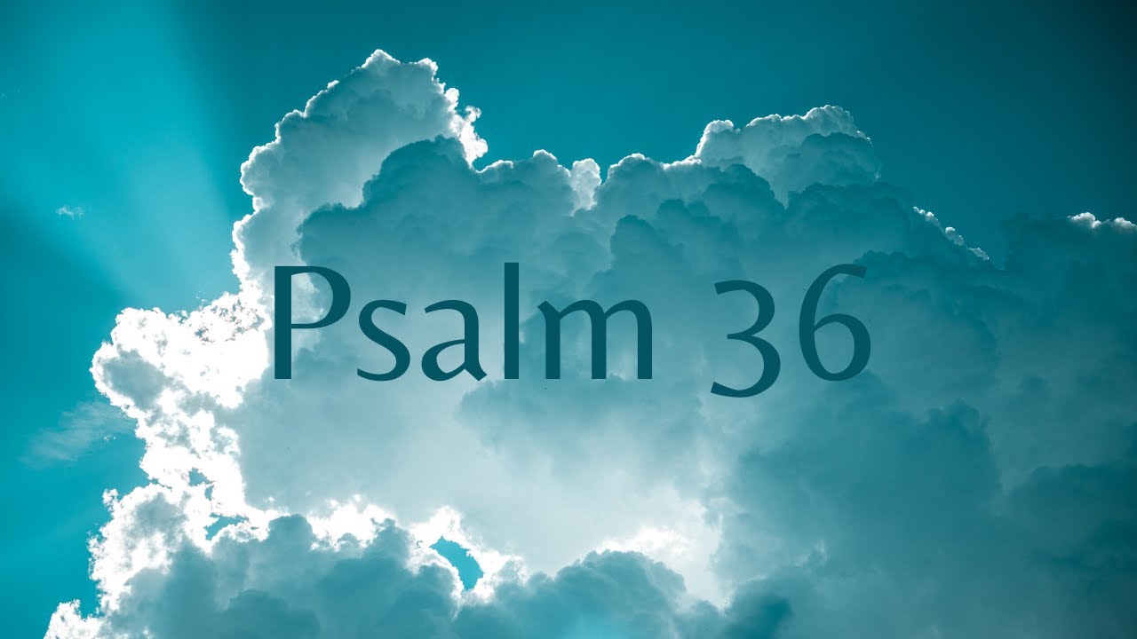 Psalm 36 - Human Wickedness - The Goodness Of God - For With Thee Is ...