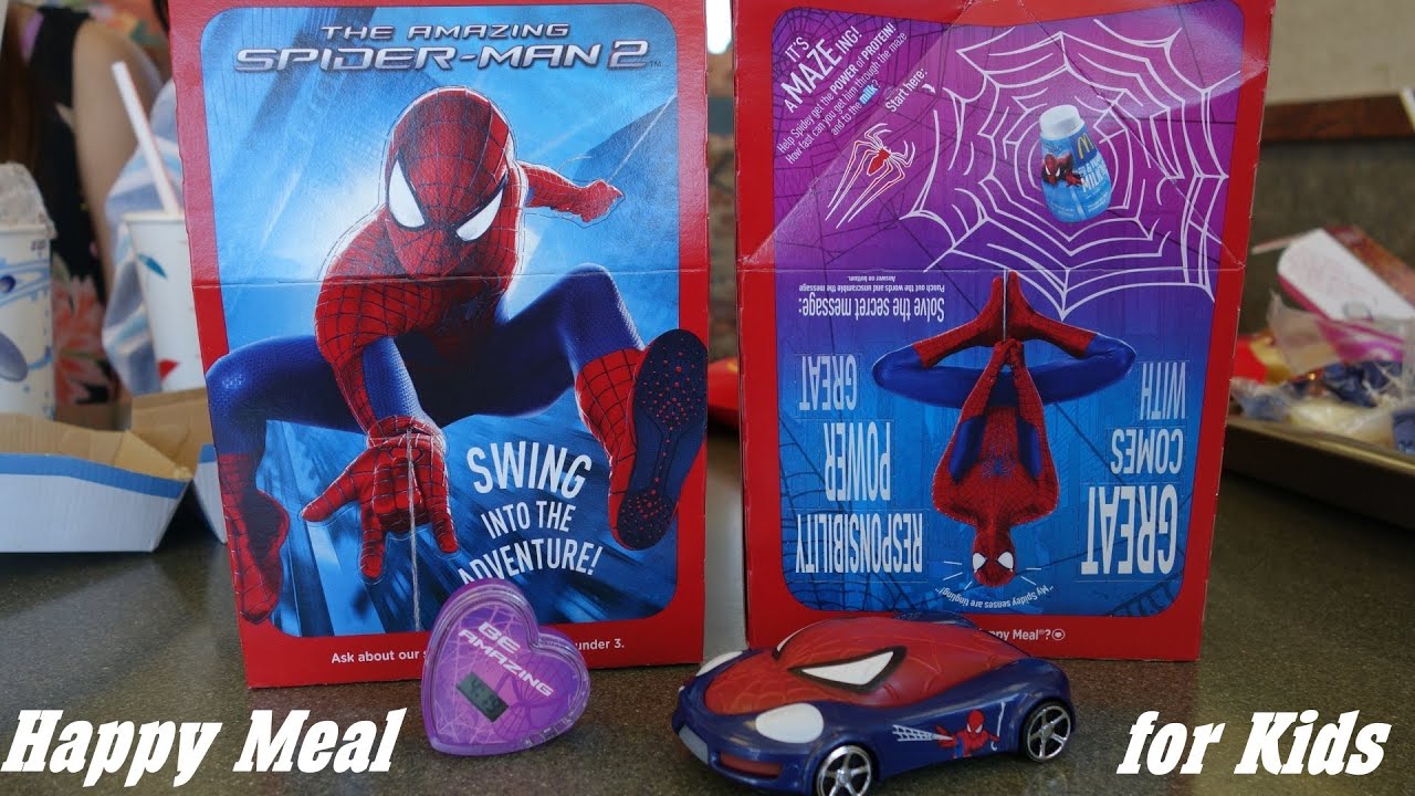 The Amazing Spider-man 2 McDonald's Happy Meal :-) - YouTube