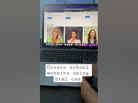 Create school website using html css and bootstrap #tranding #shorts # ...