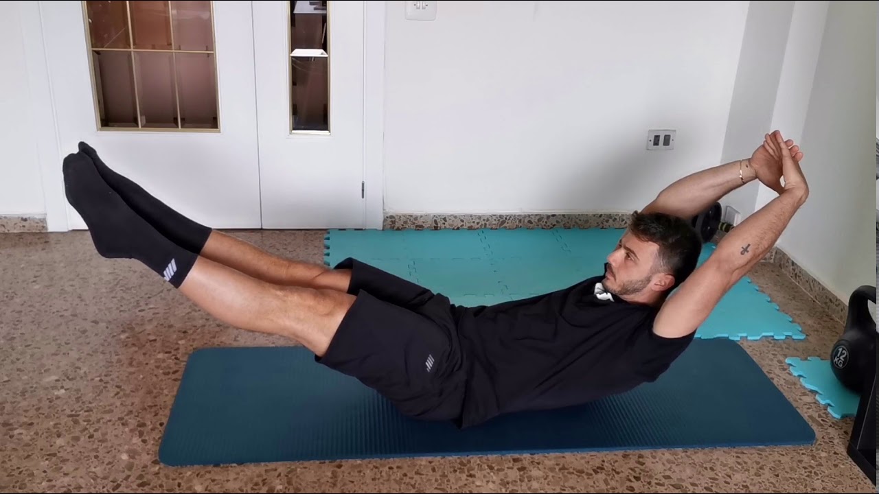 hollow position hold - 4 weeks home training series - YouTube