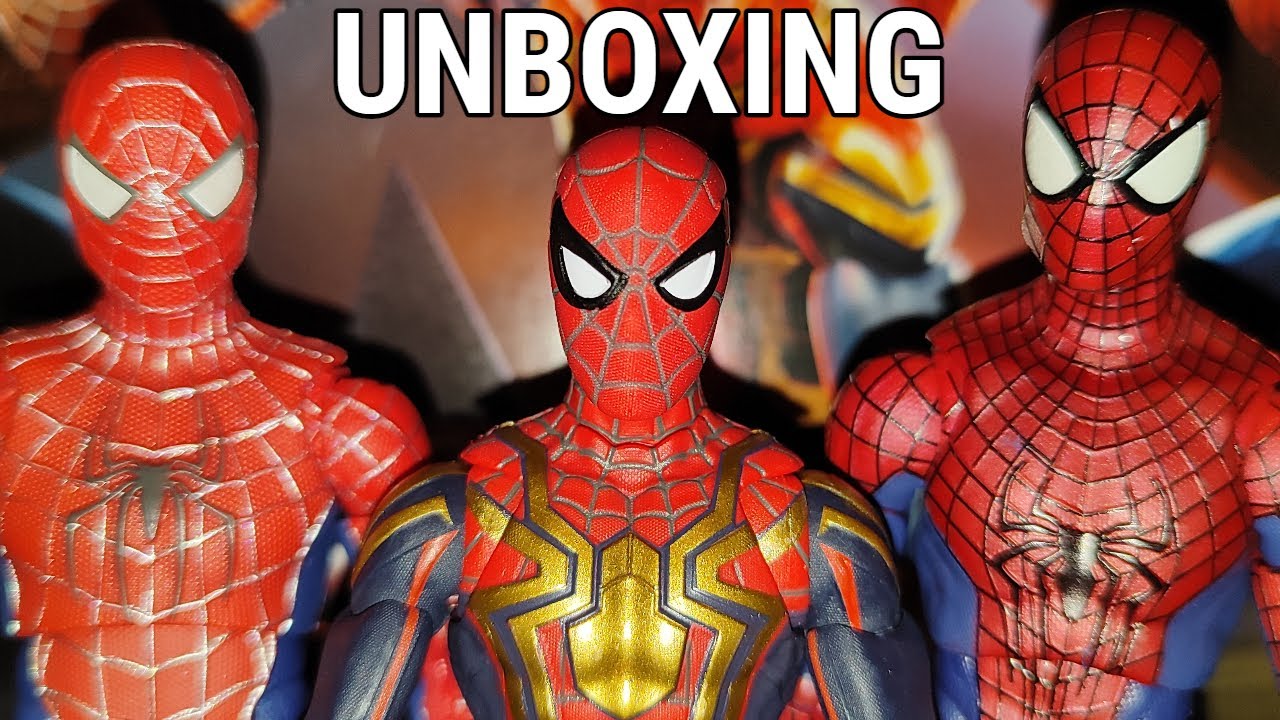 Unboxing 3 Pack Spider-Man No Way Home Marvel Legends Hasbro | Reseña y ...